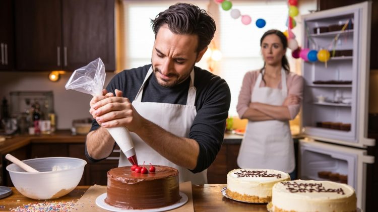 This Man Baked His Own Birthday Cake After His Wife Bought Cheesecake