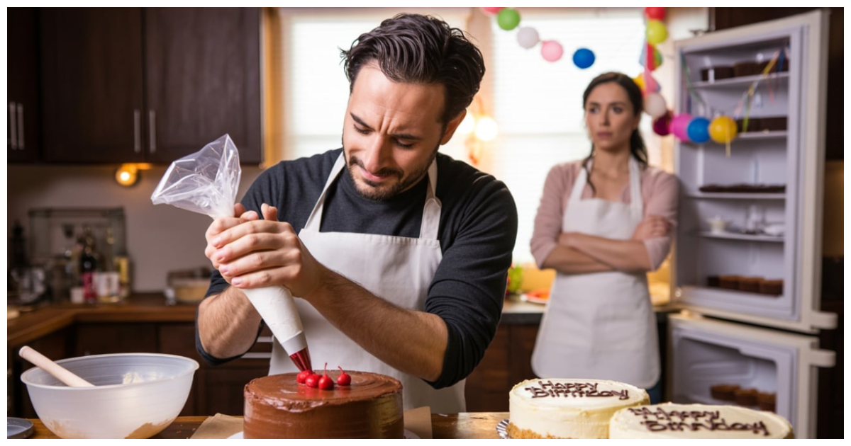 This Man Baked His Own Birthday Cake After His Wife Bought Cheesecake