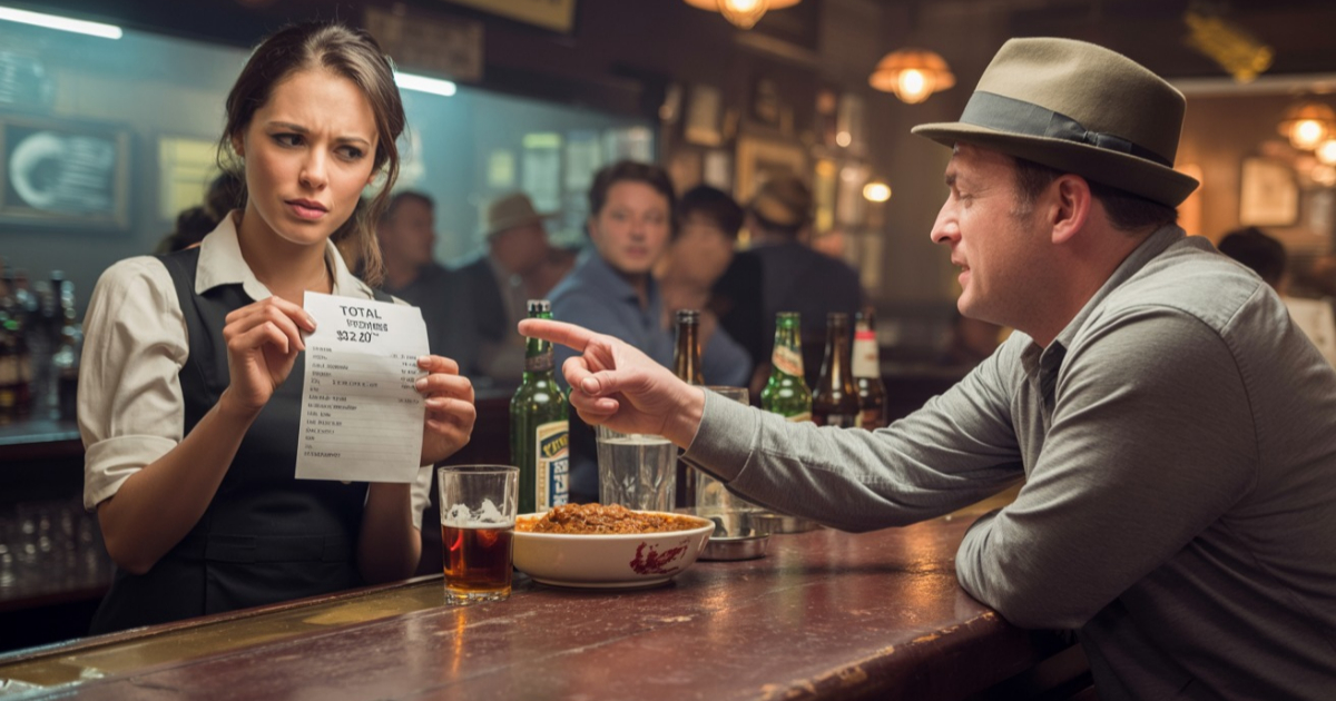Customer Accuses Bartender Of Overcharging, She Shows Him What ...