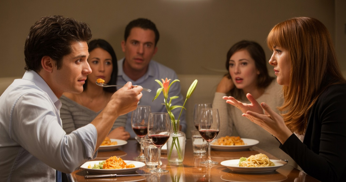 Wife Embarrassed Her Husband At Dinner After He Said She Baby Trapped Him
