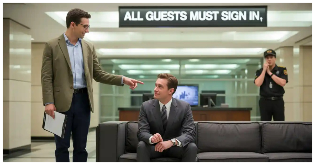 Staff Member Stuck To The Rules - Even The CEO Had To Wait In The Lobby