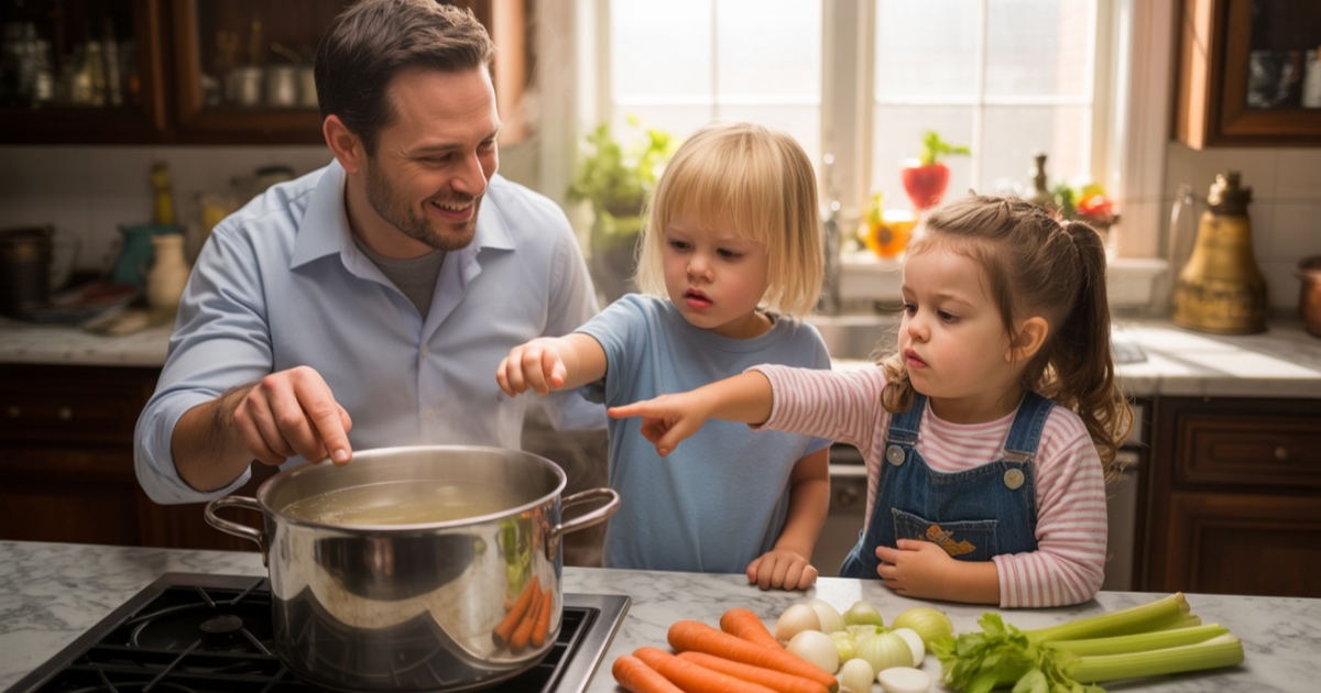 Kids Refuse To Eat Vegetables, So Dad Gives Them A Taste Of Their Own ...