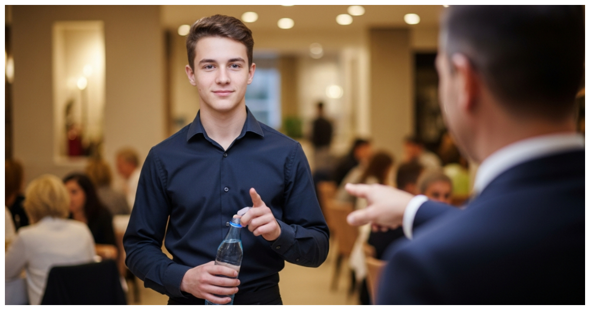 Boss Tells Teen Waiter Not To Drink, Regrets It Immediately