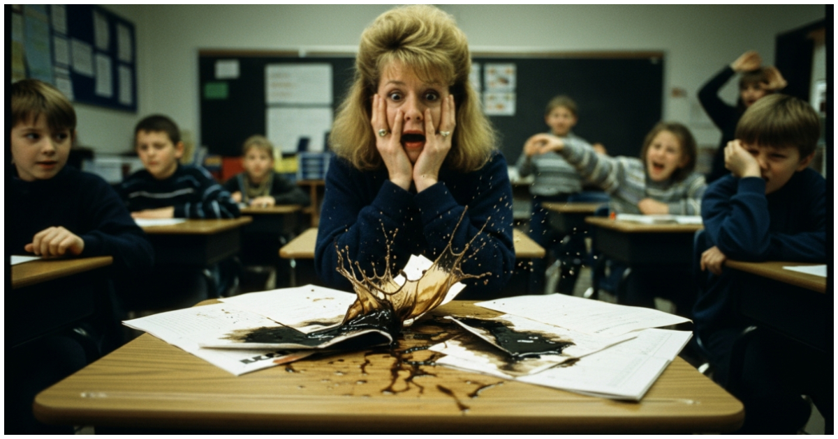 6-Year-Old Told Not To Move Vomits On Her Desk, Taking Out Half The Class
