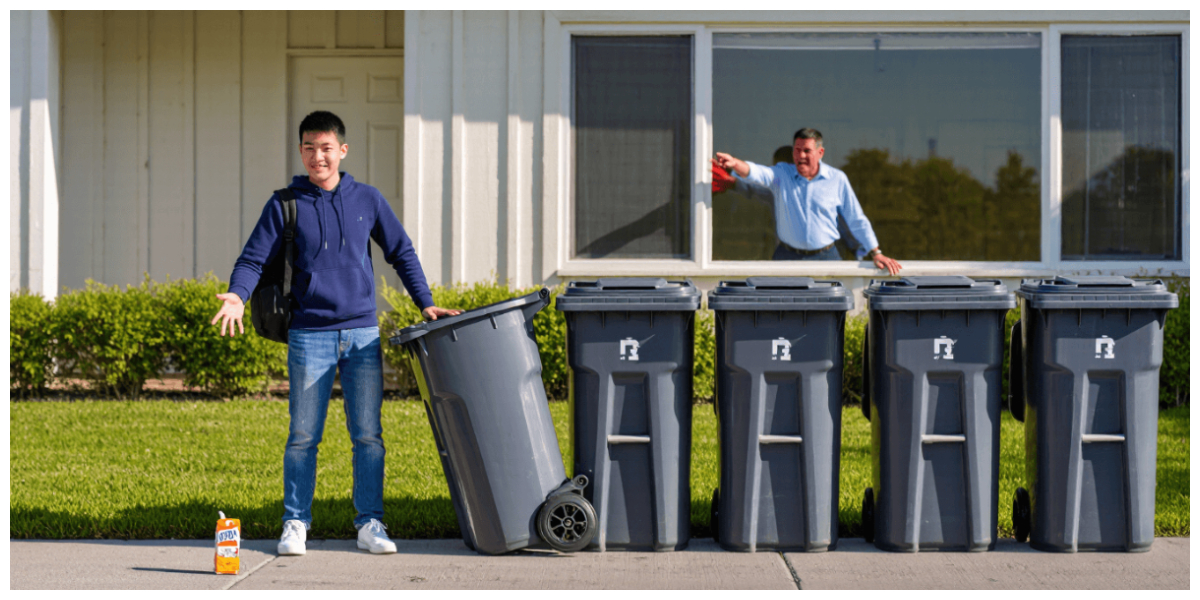 Guy Guards His Trash Can, So Teen Puts ‘Forbidden’ Juice Box On His Lawn