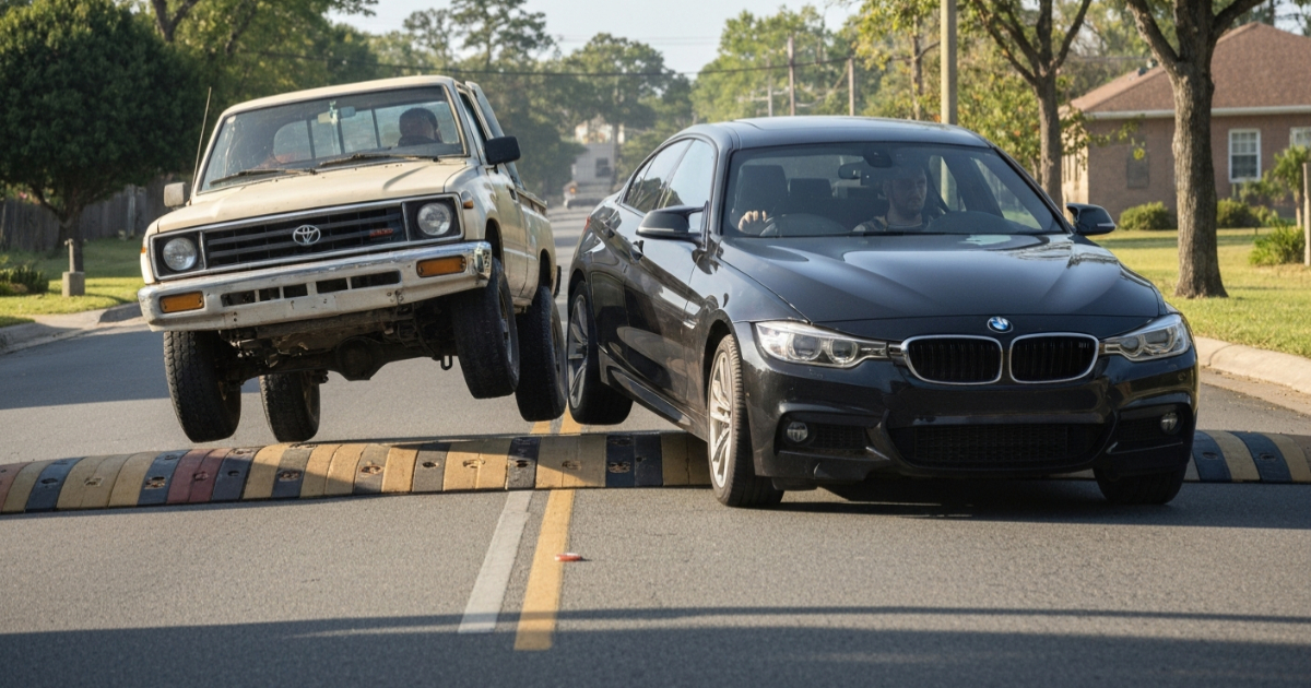 A Tailgating Driver Met His Match When A Truck Driver Encountered A ...