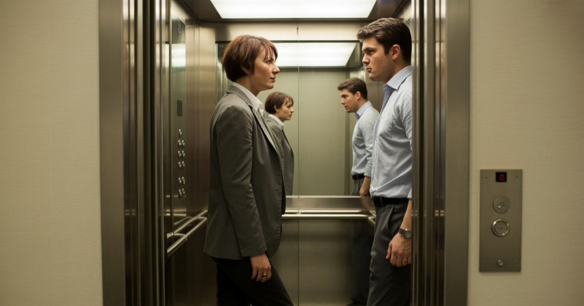 Woman Blocks Elevator Exit, Gets Shoulder-Checked The Next Day Instead