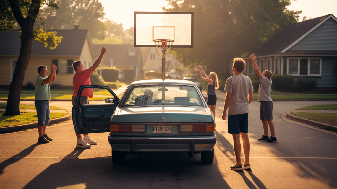 Man Turns Old Car Into Hoop After Neighbor Complaints