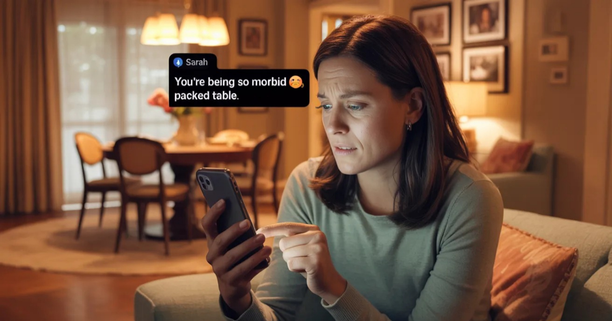 Woman Makes Uncomfortable Joke About Family’s Deaths When Friend Talks ...